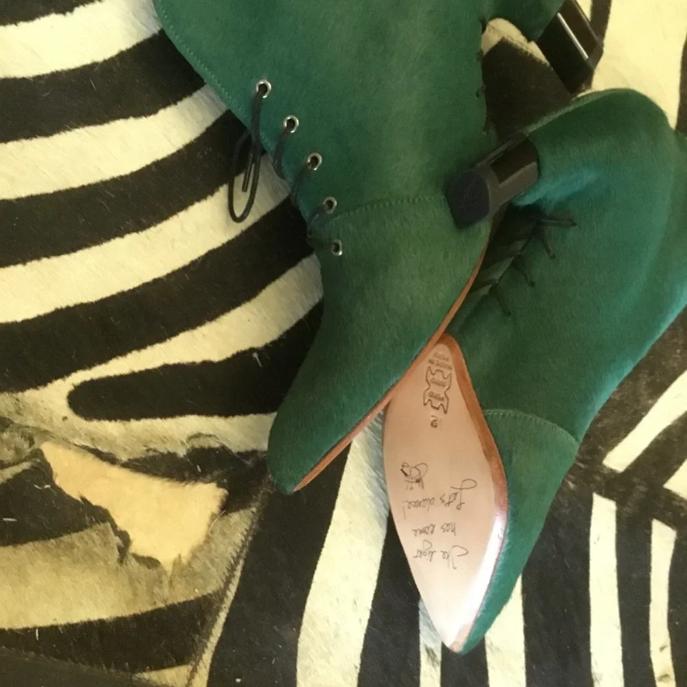 John Fluevog | Shoes | John Fluevog Calf Hair Boots Size 2 W 1 M New ...